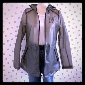Nautica | Jackets & Coats | Gray See Through Plastic Nautica Rain Shell ...
